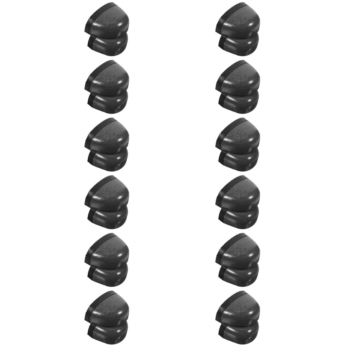 HOMEMAXS 12 Pairs of Safety Shoes Steel Toe Guard Metatarsal Guards Toe ...