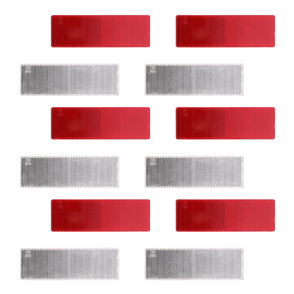 12 Pcs Adhesive Reflector Driveway Reflectors Reflective Strip ...