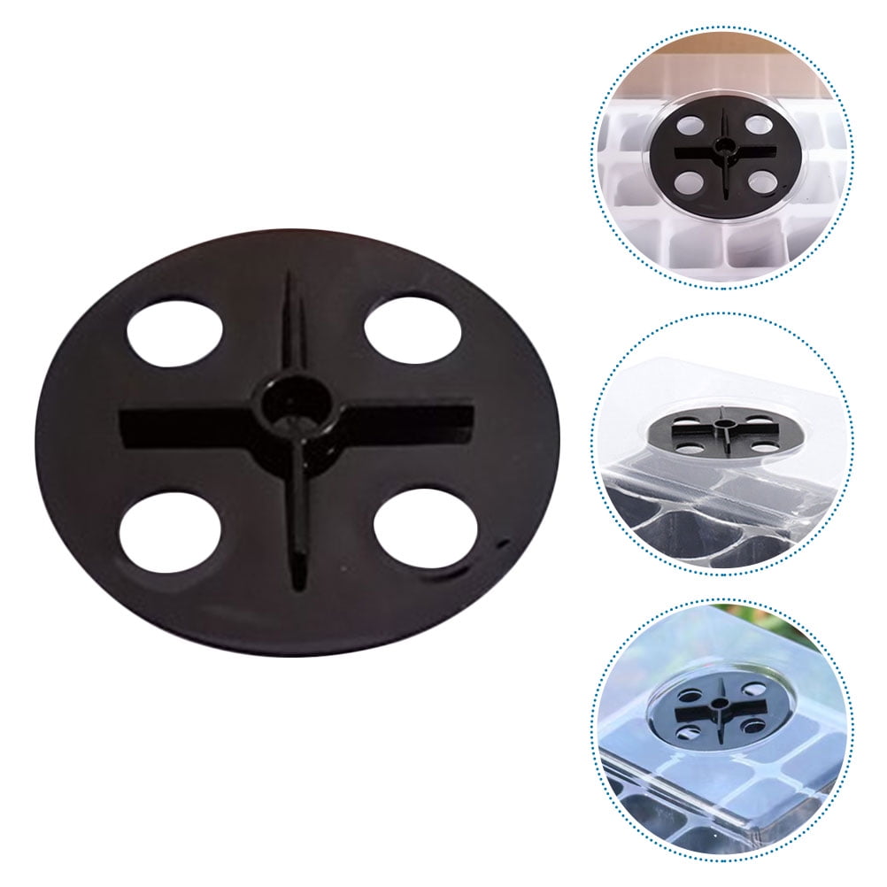 HOMEMAXS 12 Pcs Breeding Pot Vent Cover Pots Flower Plant Plants Black ...