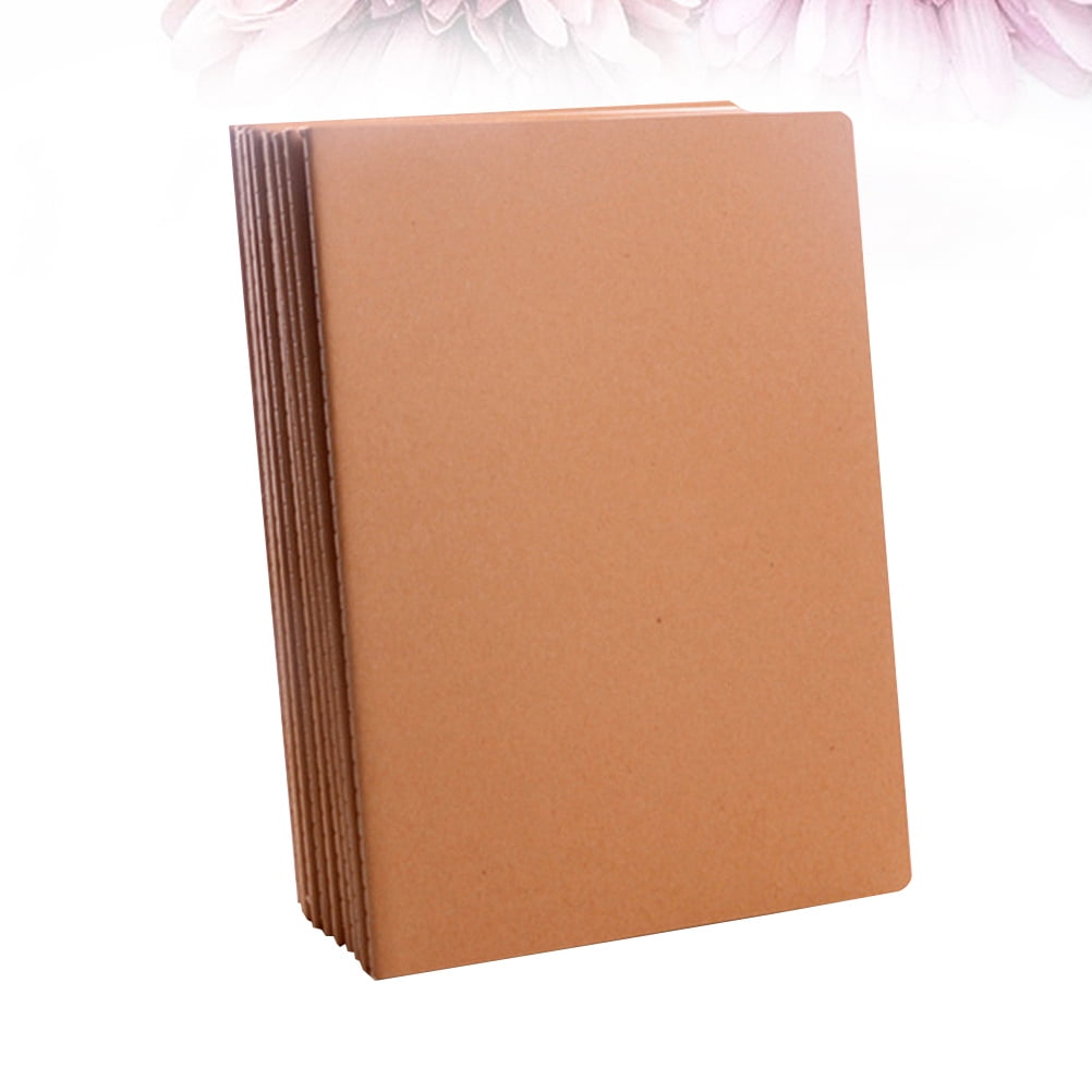 MOKKHNB Notebook Brown Kraft Paper 12Pcs 5.5x3.9in - Walmart.com