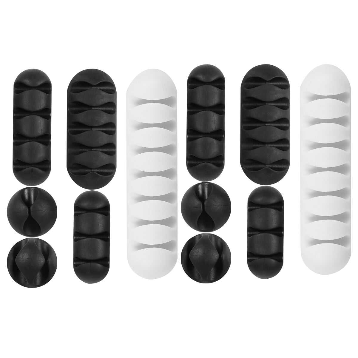 HOMEMAXS 12 Pcs Cable Clips Holder Tie Wire Organizer Cord Hook ...