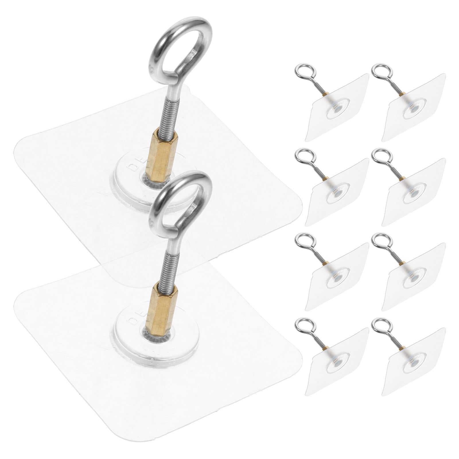 HOMEMAXS 12 Pcs Ceiling Hooks Adhesive Hooks Ceiling Hanging Hook Porch ...