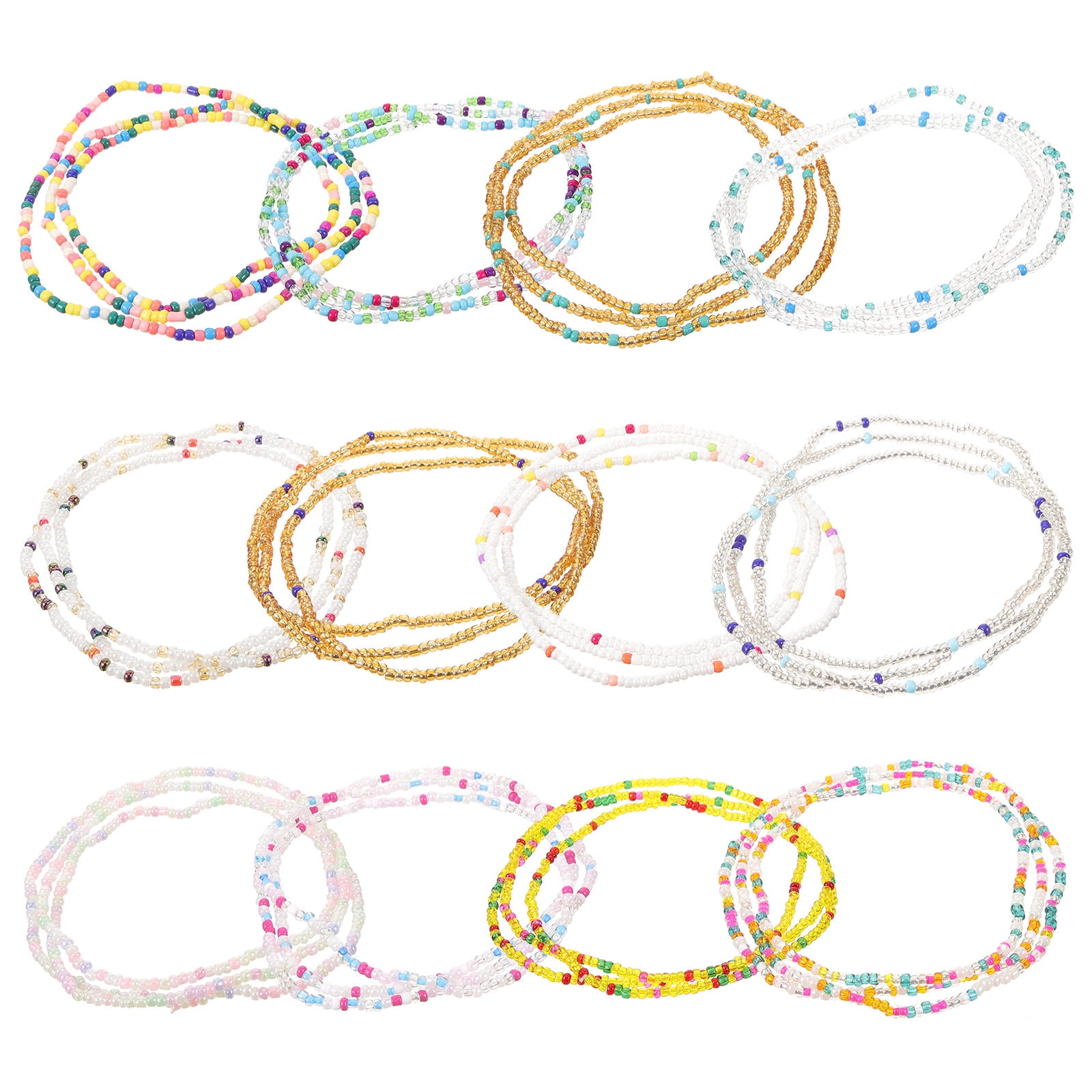 12 Pcs Chain Belts for Plus Size Body Chains Women Belly Waist Beads ...