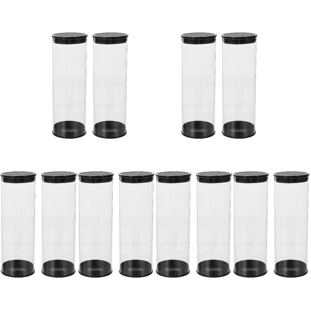 HOMEMAXS 12 Pcs Clear Golfing Ball Case Transparent Golf Ball Tube ...