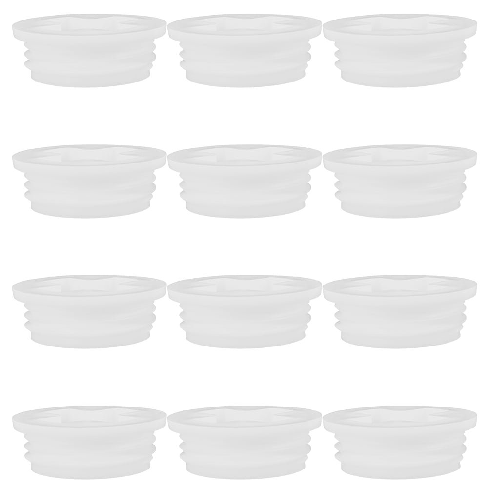 HOMEMAXS 12 Pcs Clear Plastic Bucket Dust Cover Chemical Drum Lid ...