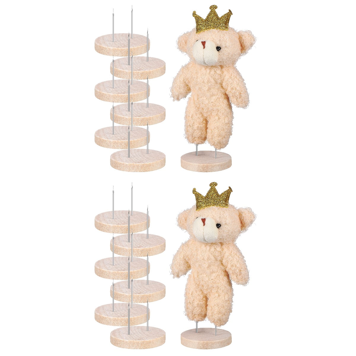 HOMEMAXS 12 Pcs Crochet Dolls Stand Craft Dolls Display Rack Support ...