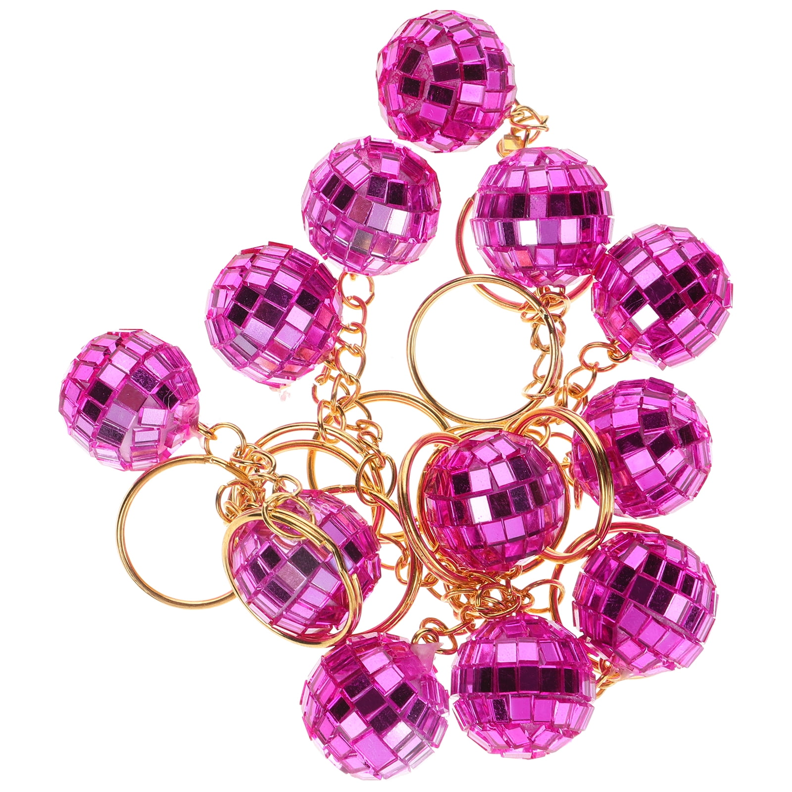 HOMEMAXS 12 Pcs Disco Party Keychain Bells for Door Knob Hand Jingle ...