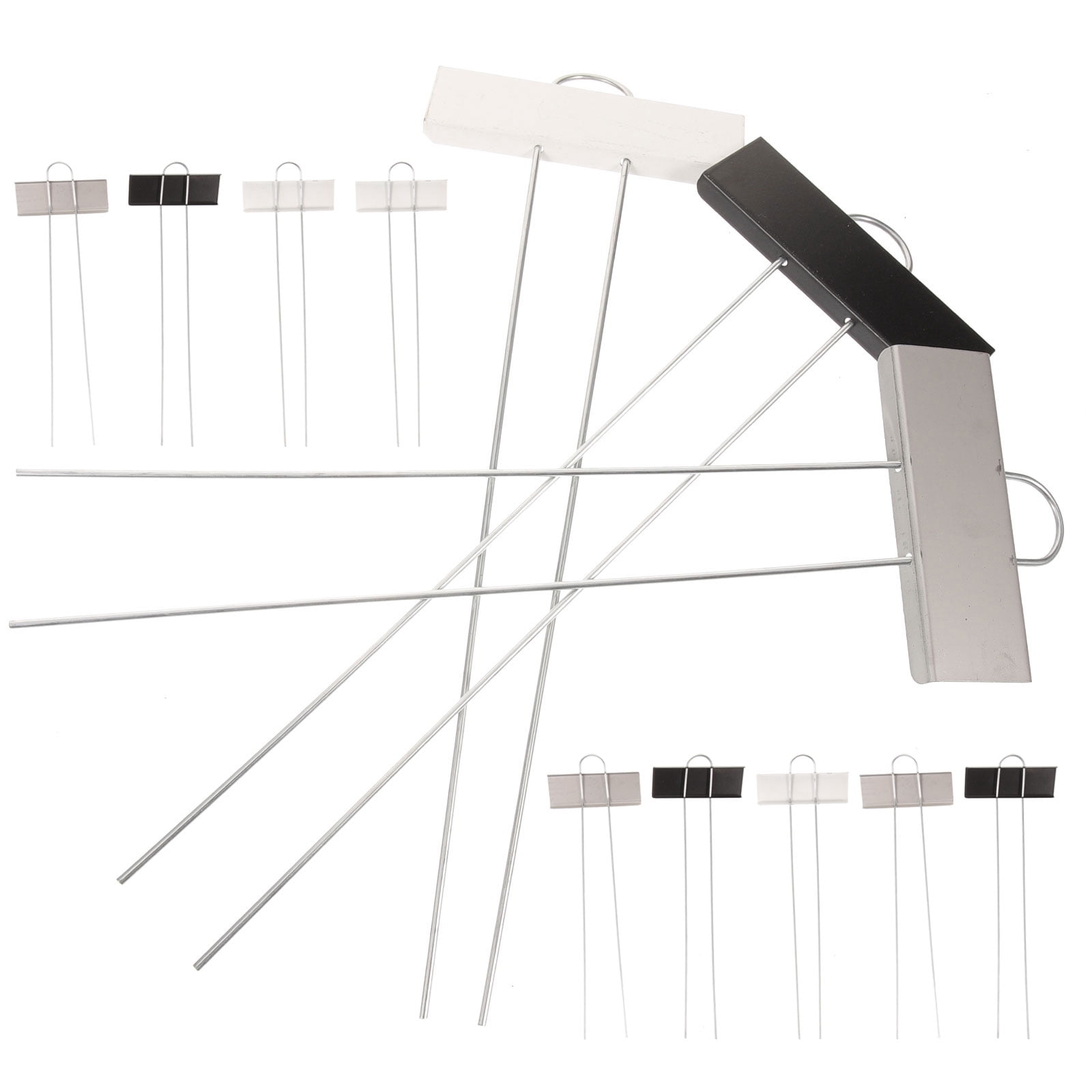 HOMEMAXS 12 Pcs Flower Arch Frame Metal Plant Tag Growing Garden Stakes ...