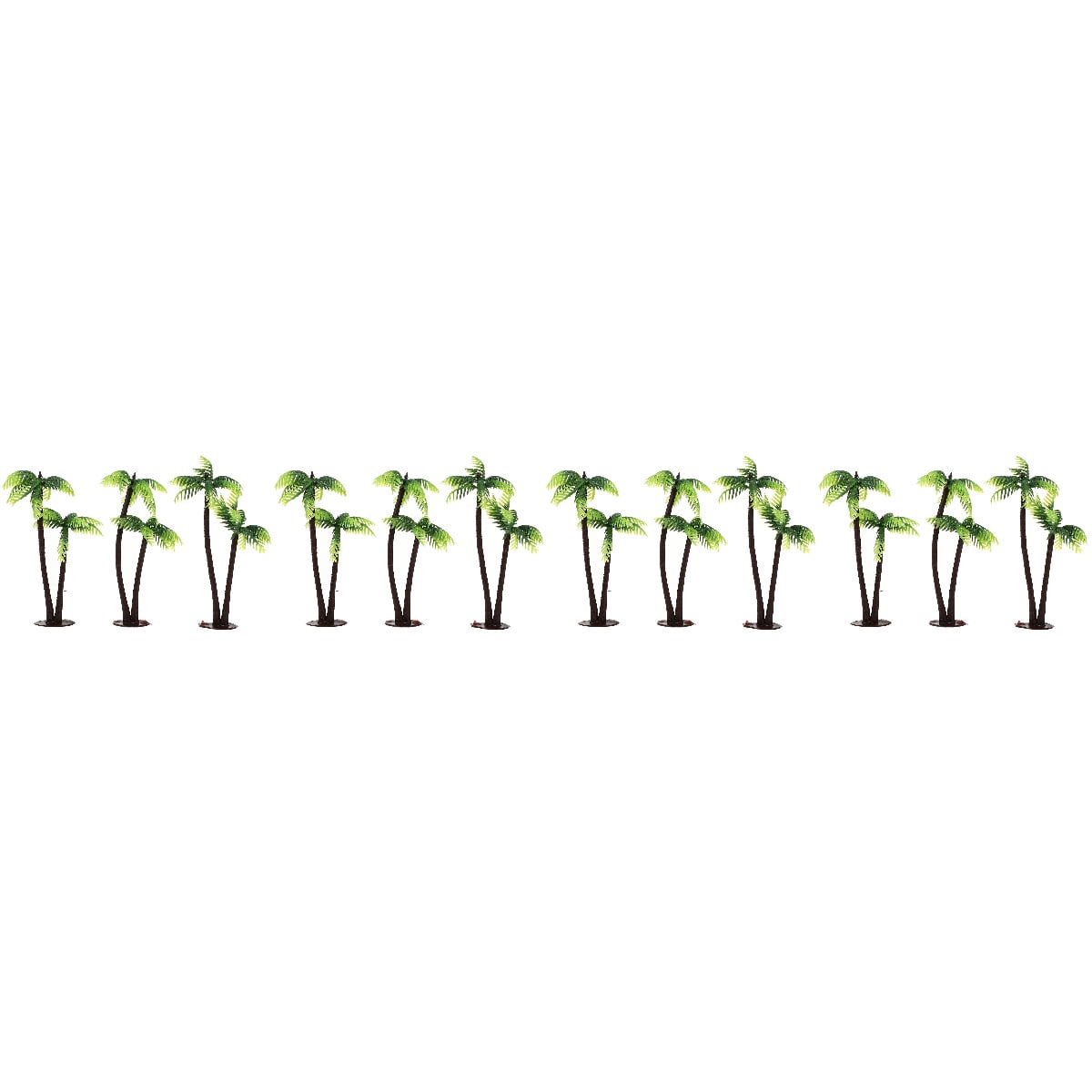 HOMEMAXS 12 Pcs Green Tree Cupcake Topper with Coconuts Cake Topper for ...
