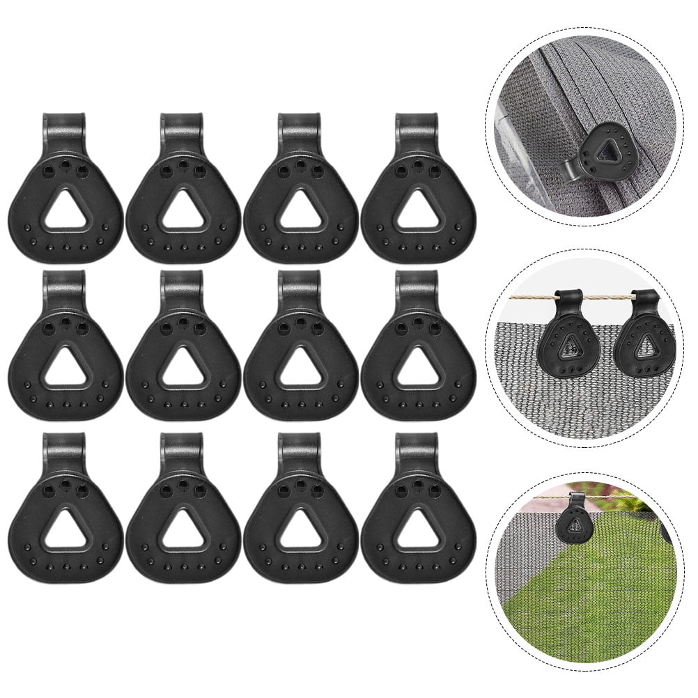 HOMEMAXS 12 Pcs Greenhouse Outdoor Shade Net Clip Light Weight Clips ...