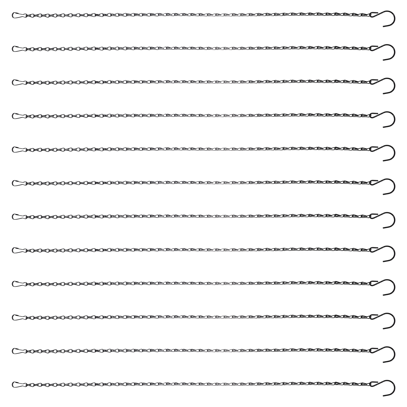 HOMEMAXS 12 Pcs Hanging Plant Pot Wire Baskets for Plants Outdoor Black ...