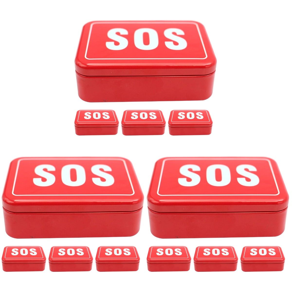 12 Pcs Indoor Storage Box Small Tools Boxes Outdoor Storage Box Travel ...