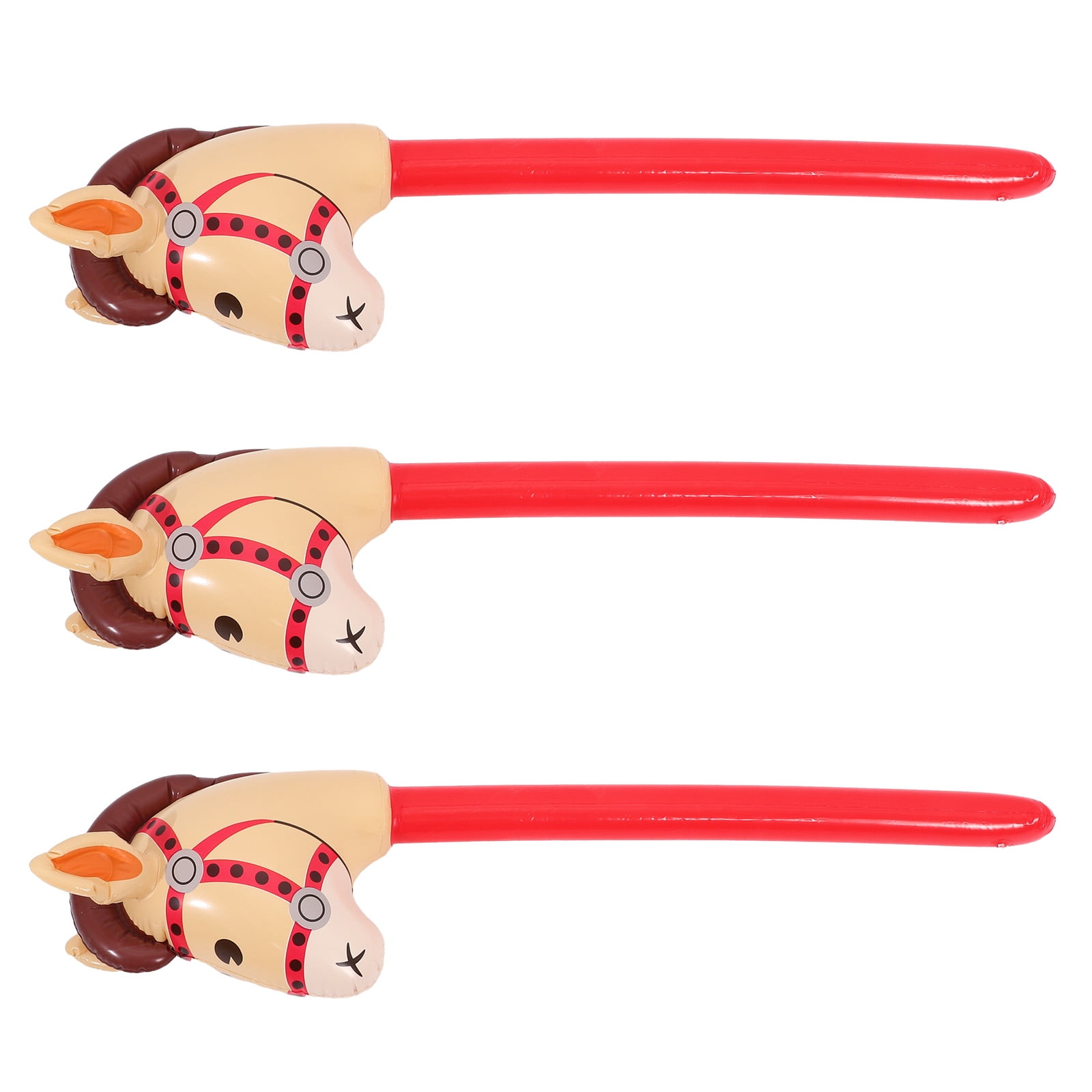HOMEMAXS 12 Pcs Inflatable Horse Stick Kids Inflatable Stick Toy ...