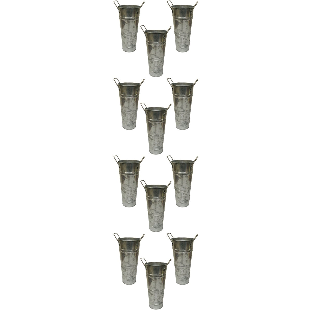 HOMEMAXS 12 Pcs Iron Retro Flower Bucket Home Balcony Plants Planter ...