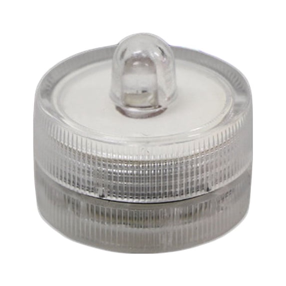 HOMEMAXS 12 Pcs LED Waterproof Candle Light Round Submersible Tea Light ...