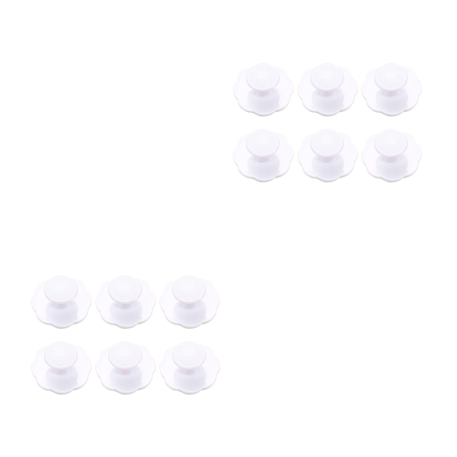 HOMEMAXS 12 Pcs Non-punching Sticky Handles Wardrobe Handles Cabinet ...