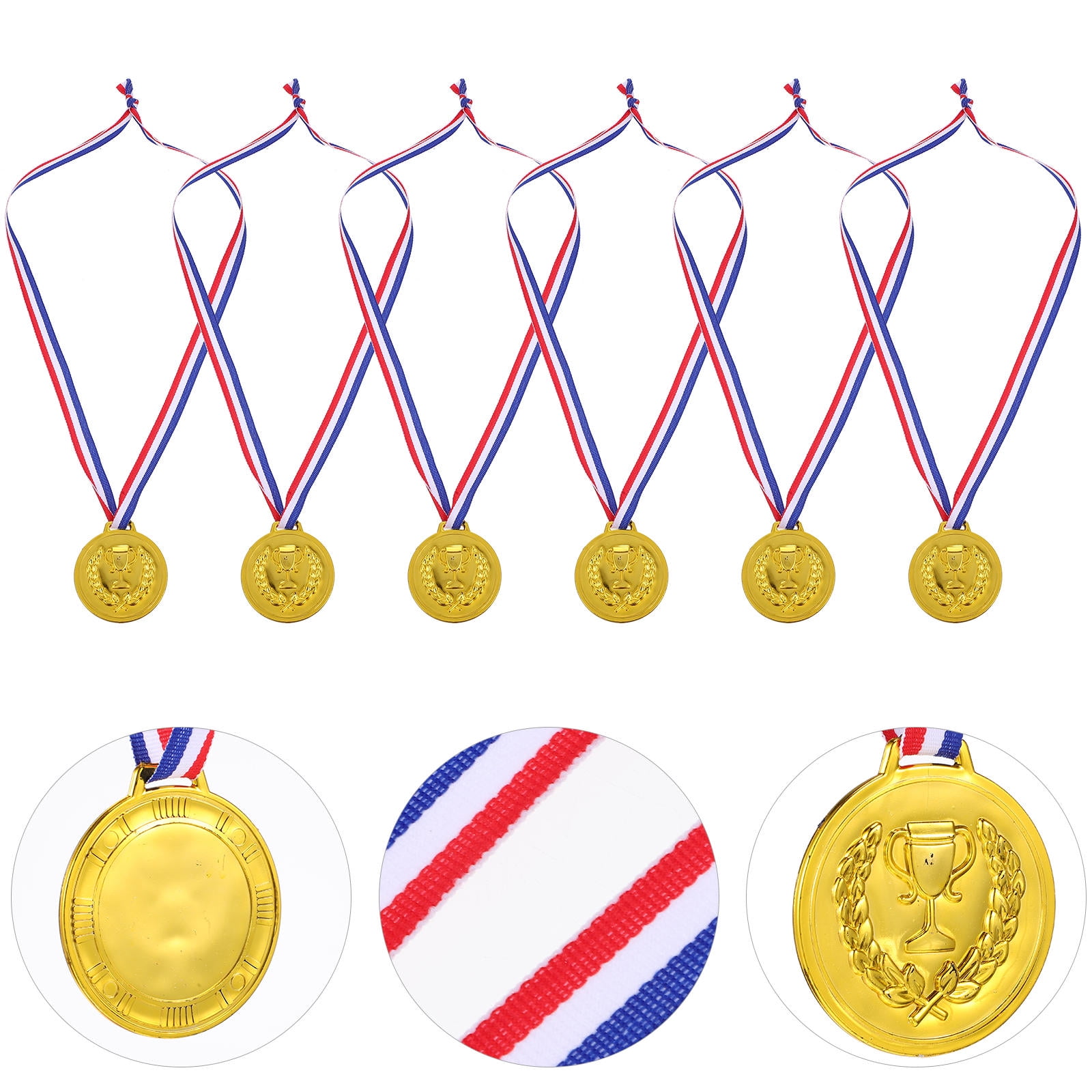 HOMEMAXS 12 Pcs Party Medals for Awards Toy Bright Color Sports Match ...