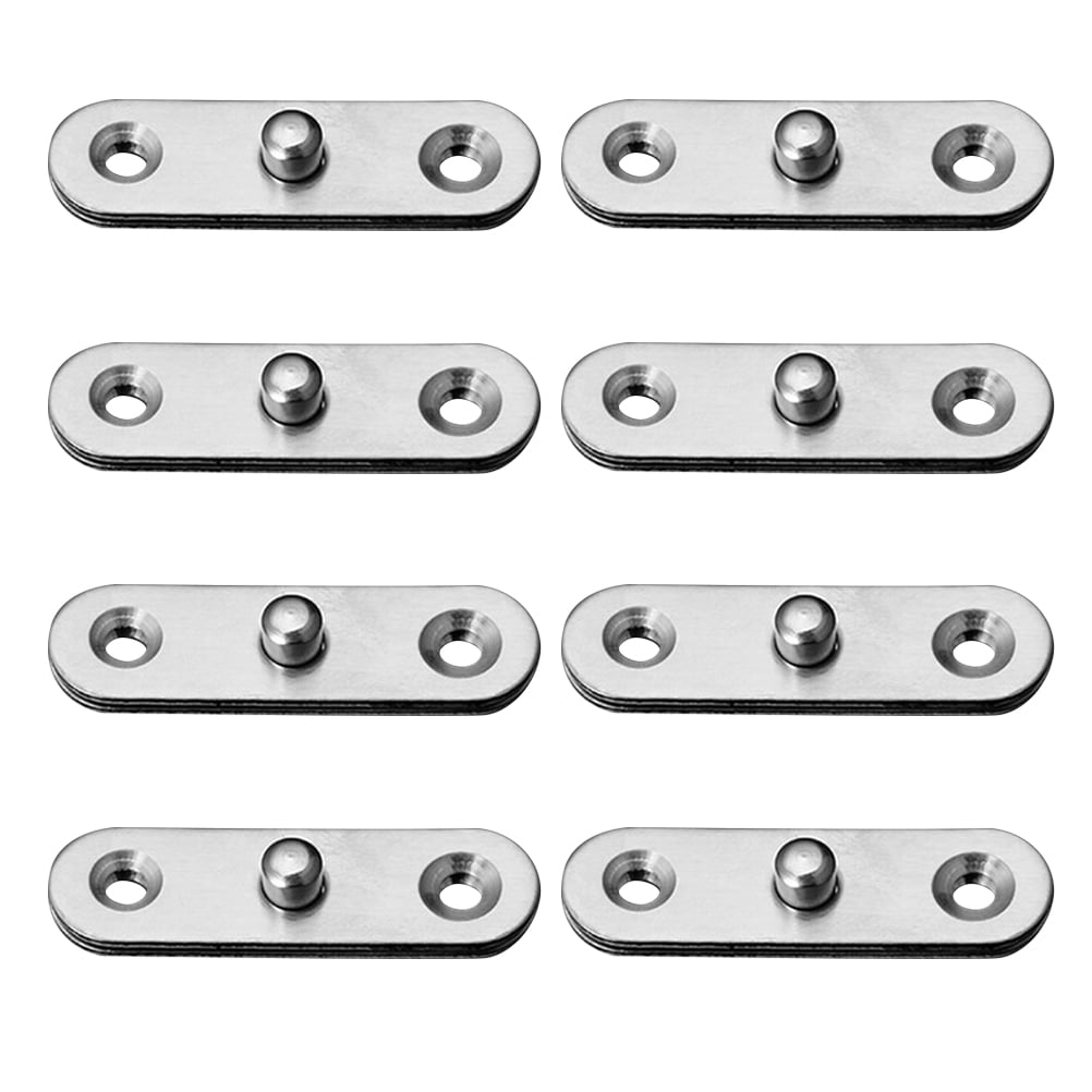 12 Pcs Pivot Hinges for Hidden Doors Hardware Kit Invisible Silver ...