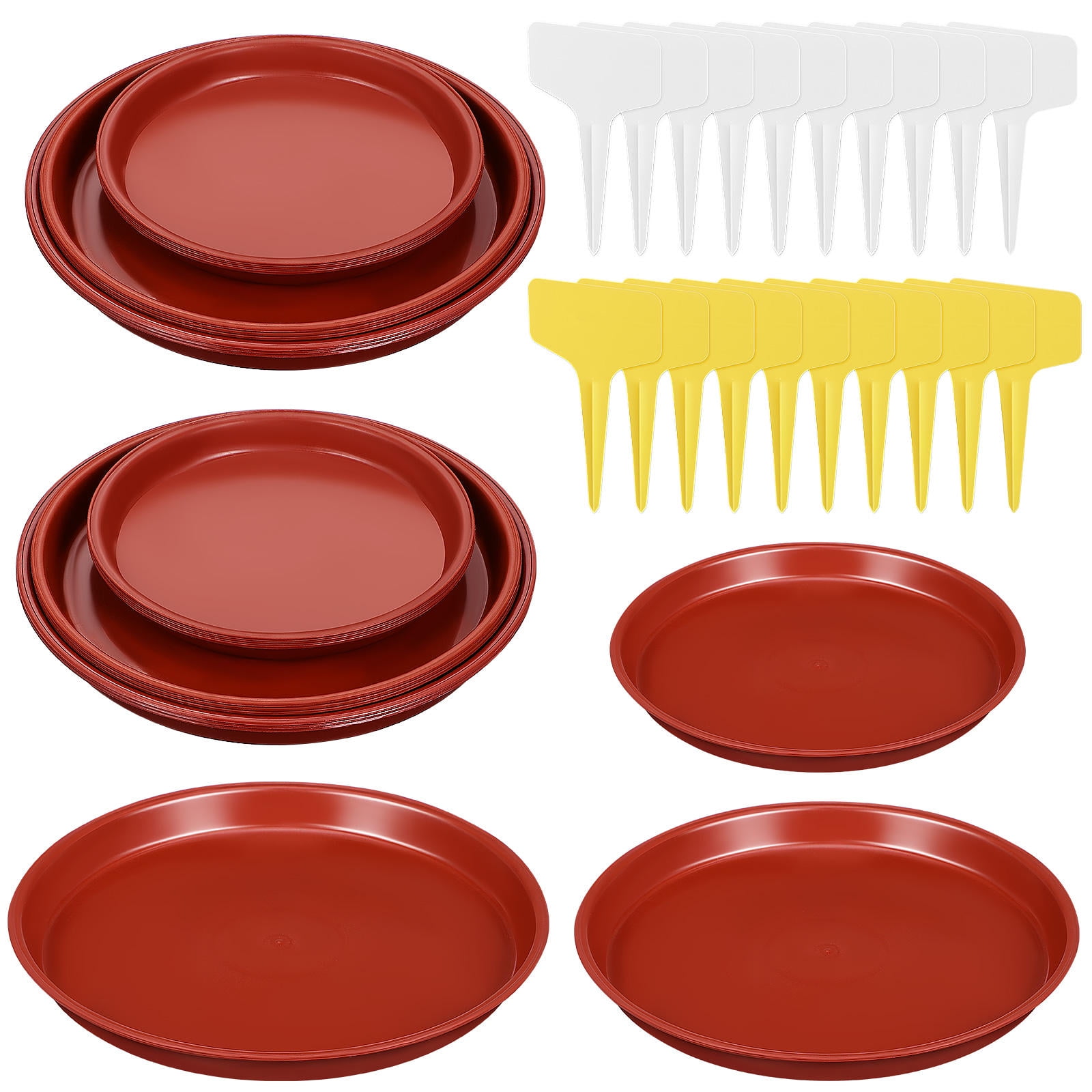 HOMEMAXS 12 Pcs Plant Water Catcher Tray Trays for Pots Pallet Flower ...