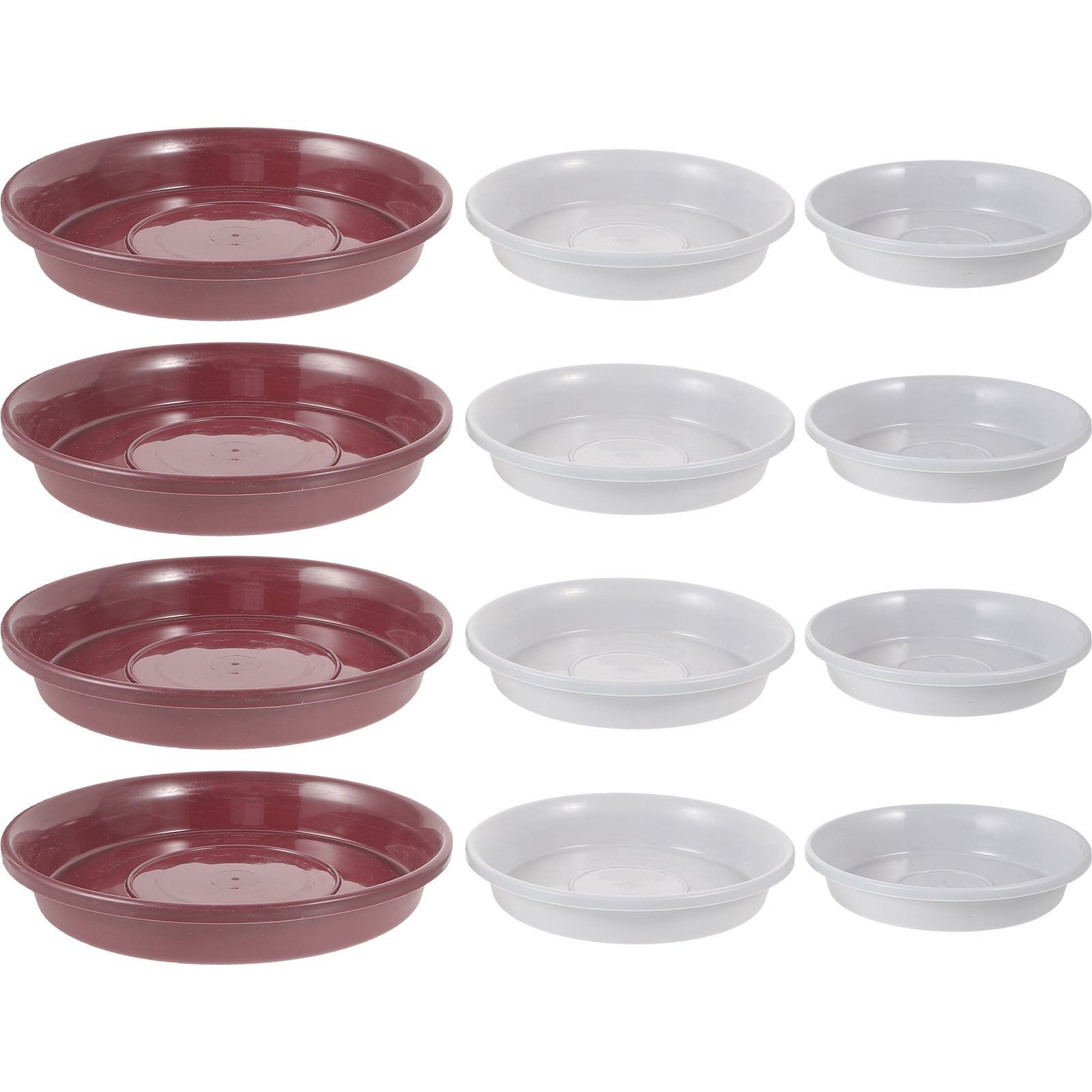 HOMEMAXS 12 Pcs Planter Base Saucer Pots Flower for Floor Heavy Duty ...
