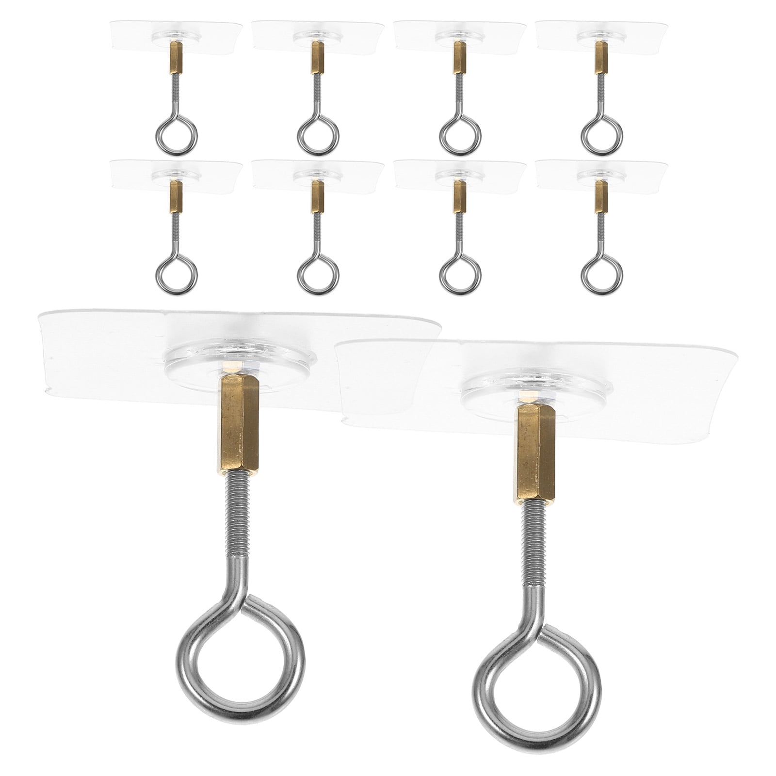 HOMEMAXS 12 Pcs Self Adhesive Hook Hooks for Hanging Ceiling - Walmart.com