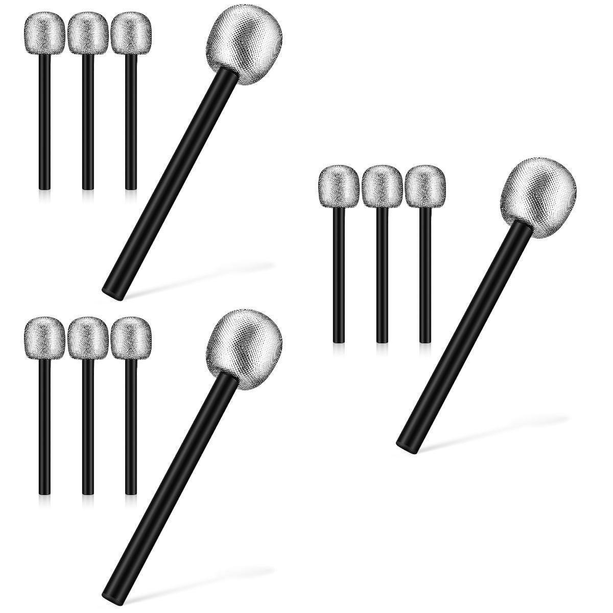 HOMEMAXS 12 Pcs Play Microphone Prop Simulation Microphone Stage Mics ...