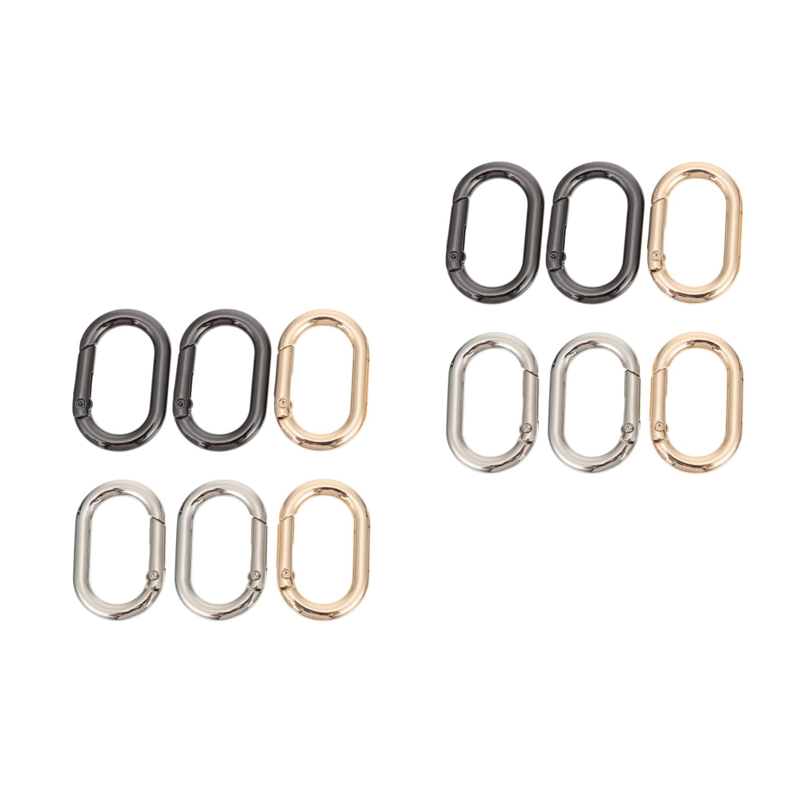 HOMEMAXS 12 Pcs Practical Key Spring Clips Durable Spring Ring Quick ...