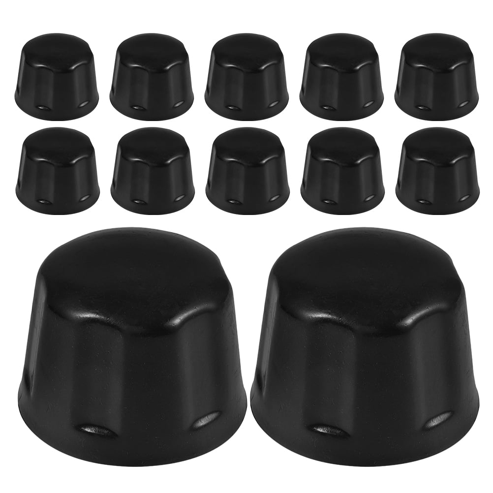 12pcs Black Rubber Wheel Hub Caps for Rim Hub Protection Durable Tire ...