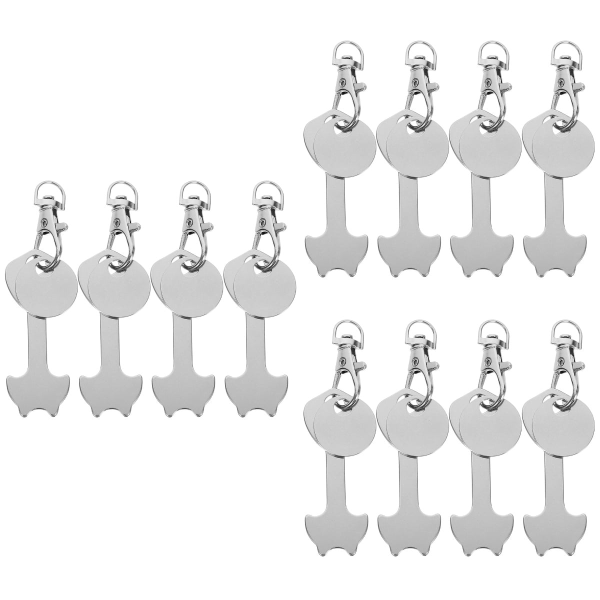 HOMEMAXS 12 Pcs Shopping Trolley Token Coin Keychain Trolley Tokens for ...