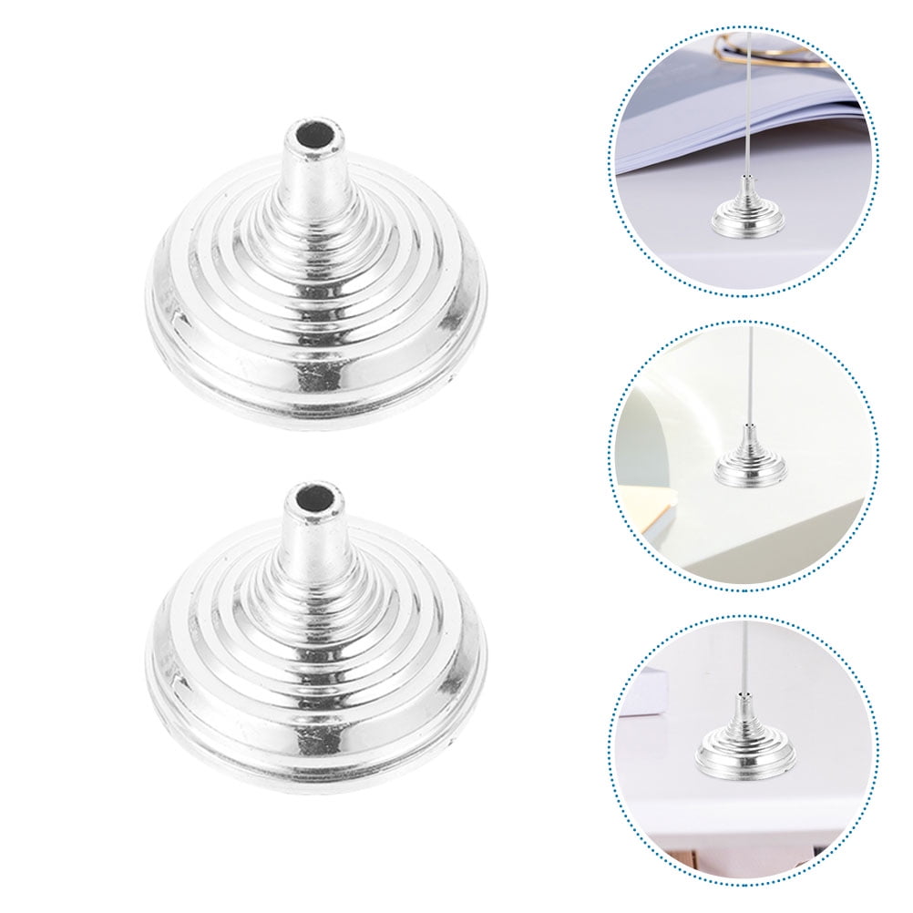HOMEMAXS 12 Pcs Small Flag Holder Round Plating Base Office - Walmart.com