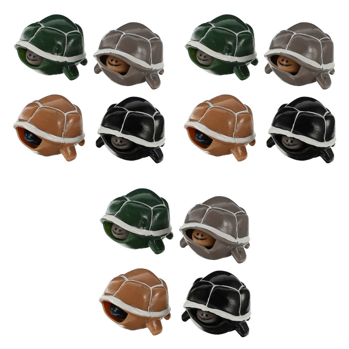 HOMEMAXS 12 Pcs Squeeze Tricky Plaything Turtle Shape Pressure Stress ...