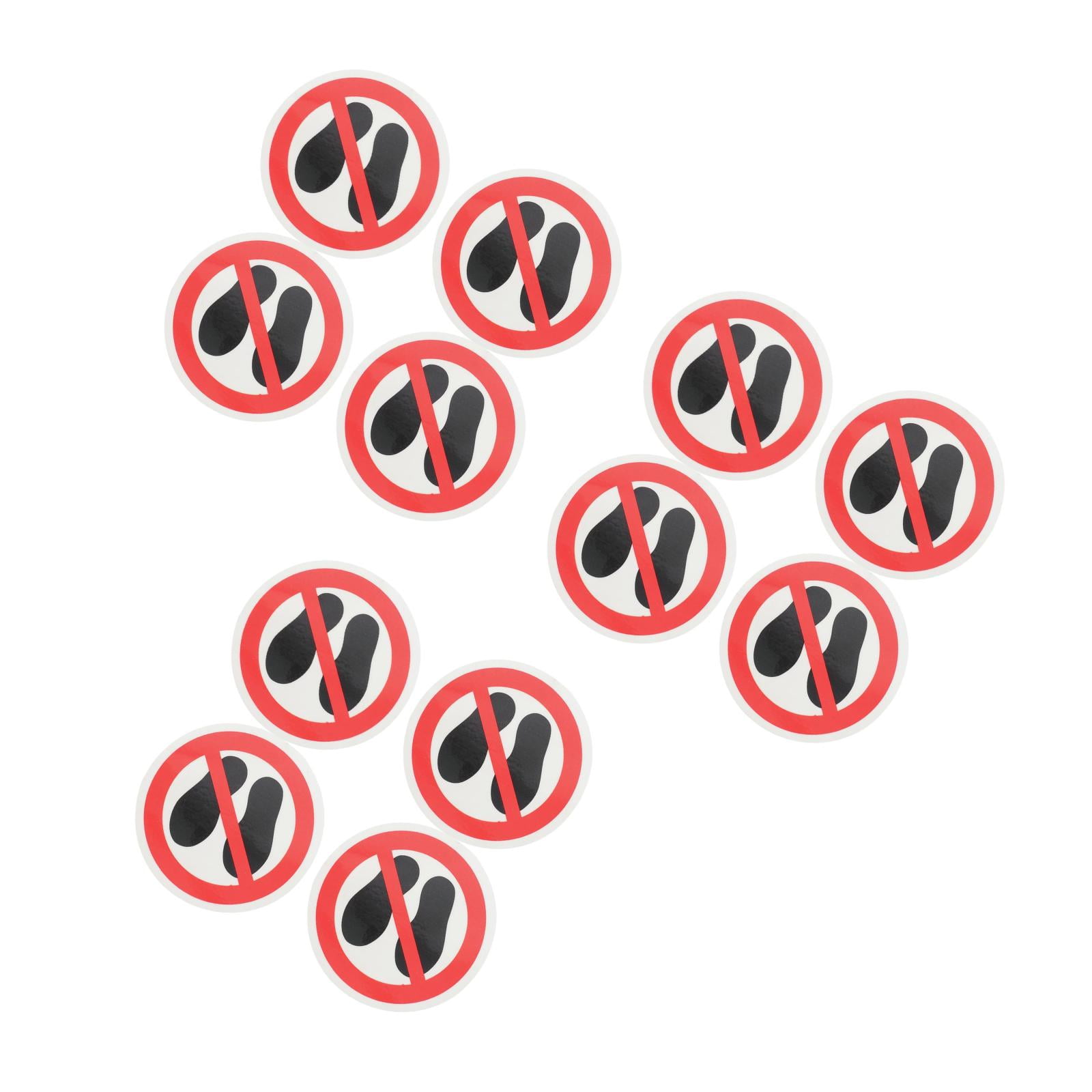 HOMEMAXS 12 Pcs Do Not Step Stickers No Stepping Peel And Stick Decal ...