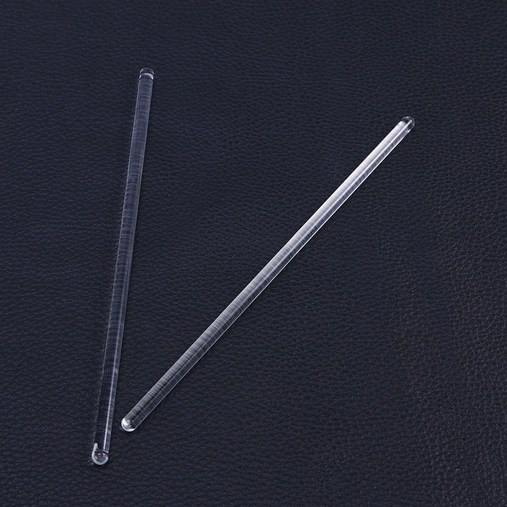 HOMEMAXS 12 Pcs Stir Glass Rod Stirring Polished Transparent Stick ...