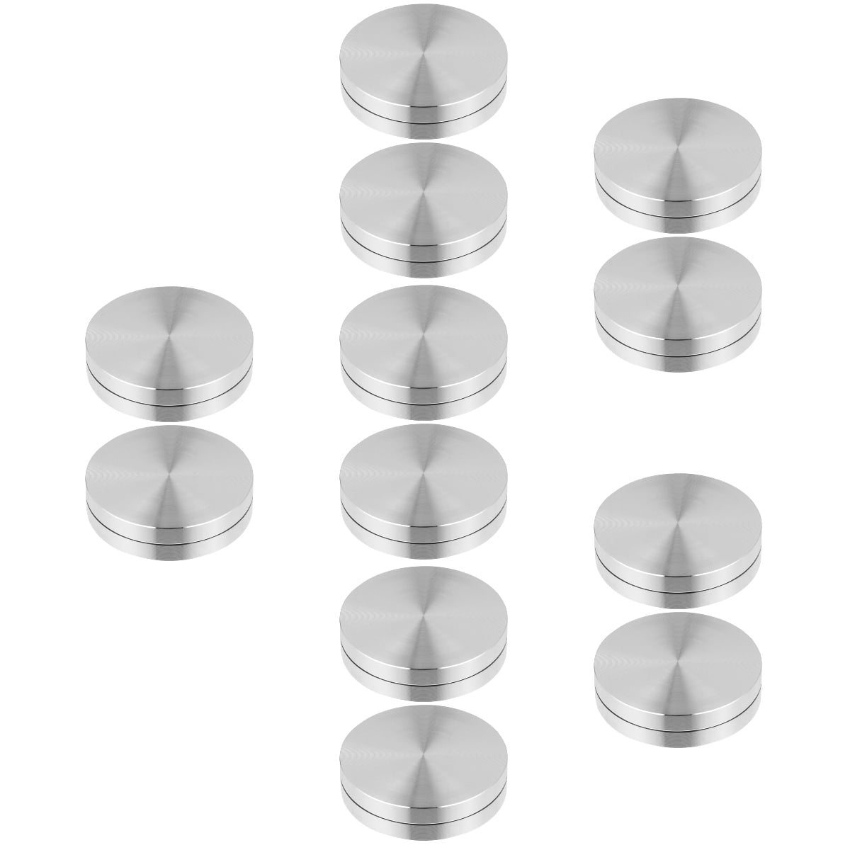 HOMEMAXS 12 Pcs Table Turntable Bearing Aluminum Turntable Base Dining ...