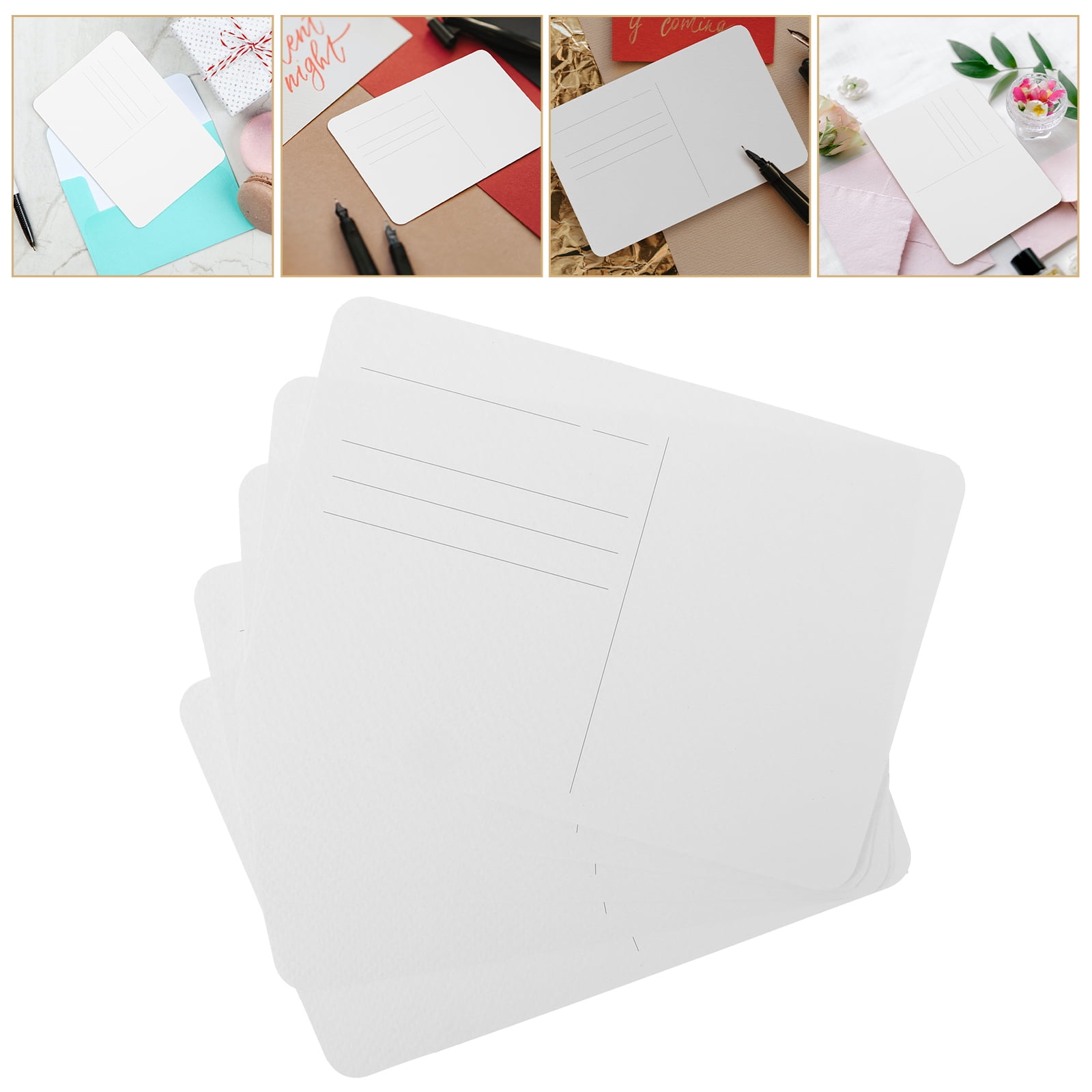 HOMEMAXS 12 Pcs Thick White Card Watercolor Paper Greeting - Walmart.com