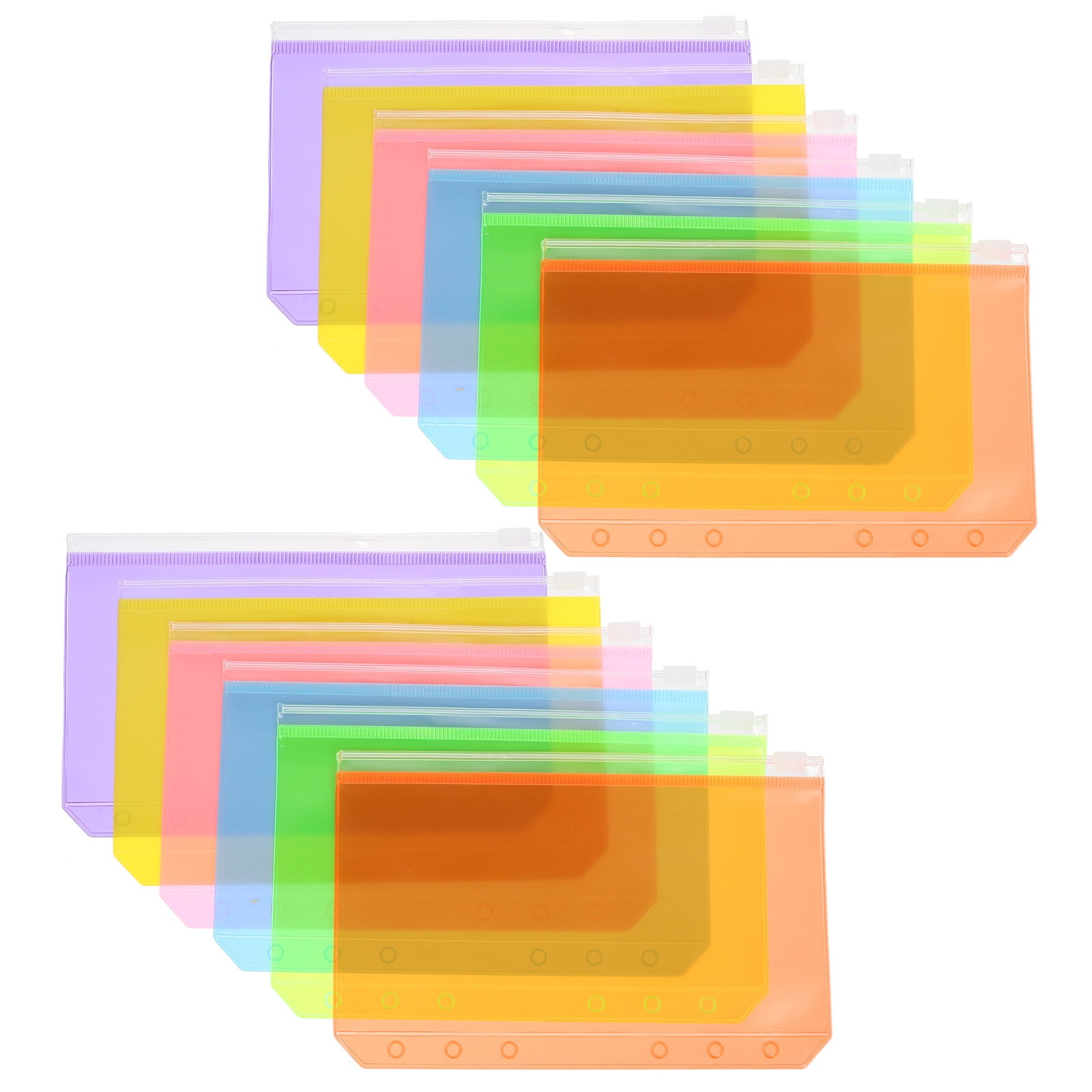 HOMEMAXS 12 Pcs Zipper Bag Cash Stuffing Cardboard Boxes Clear Envelope ...