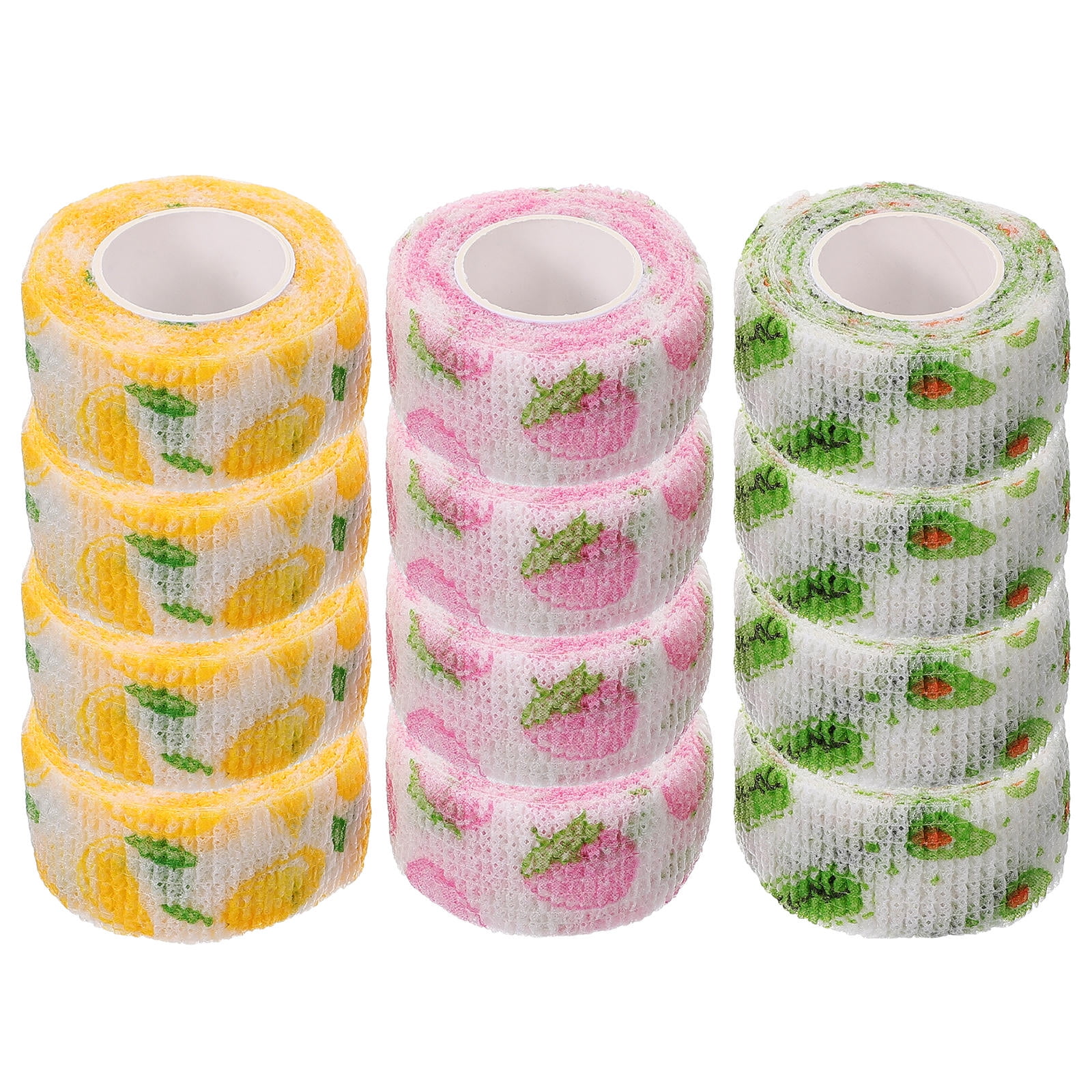 12 Rolls Adhesive Bandage Finger Wrap Tape Bandage Tape for Athletic ...