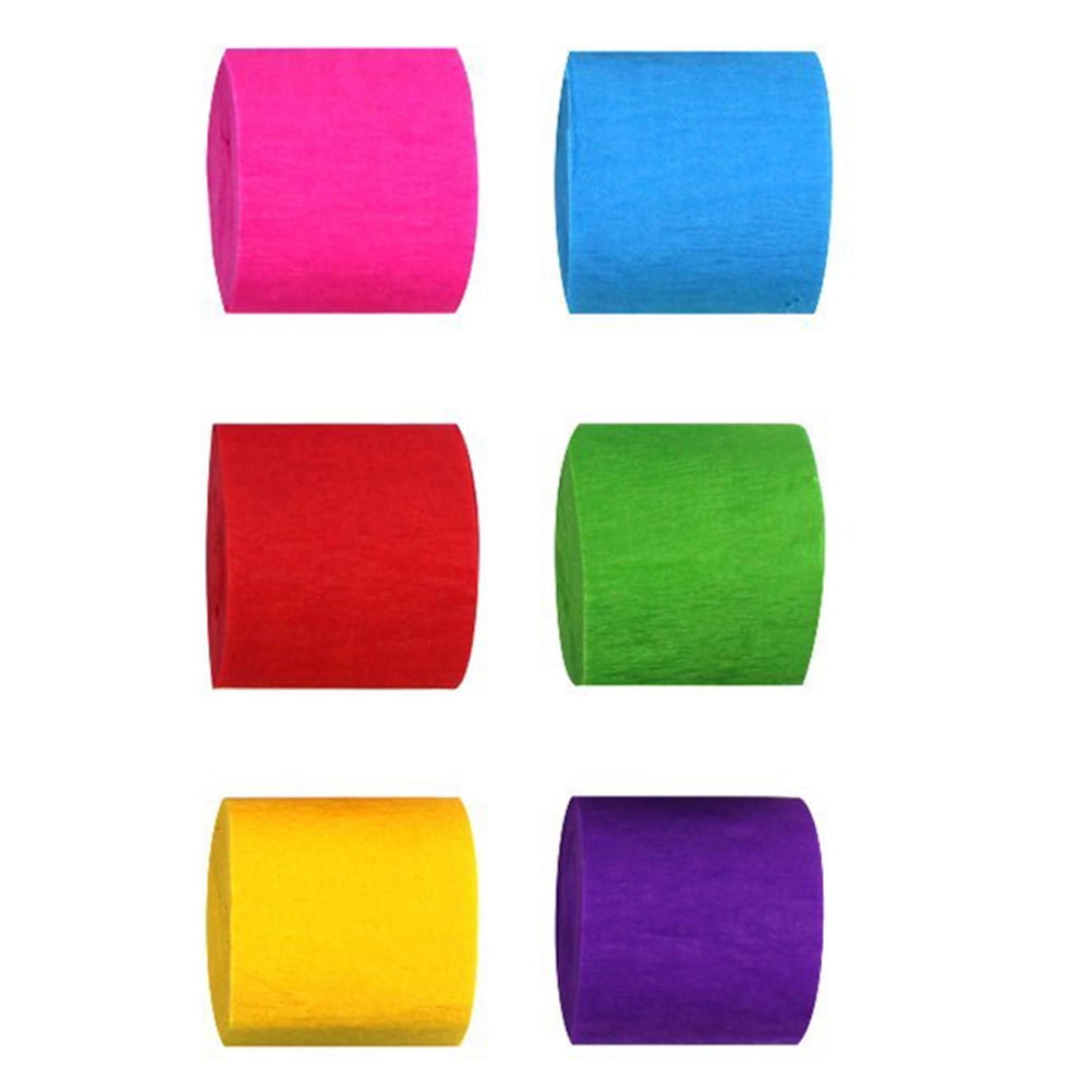 HOMEMAXS 12 Rolls/Pack Colored Crepe Paper Party Streamers Decorations ...