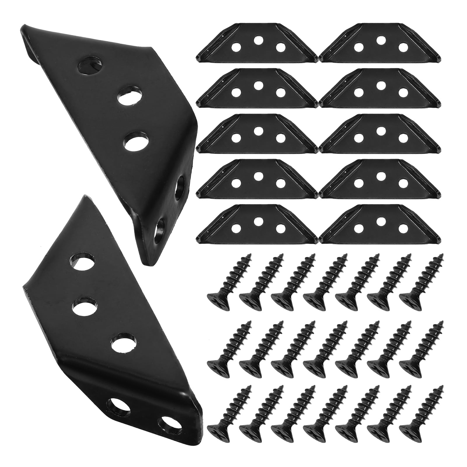 HOMEMAXS 12 Sets Heavy Duty Shelf Brackets Board Corner Bracket 6.50X2 ...