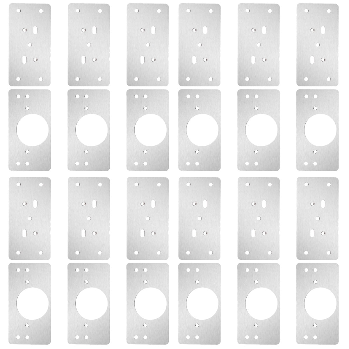 HOMEMAXS 12 Sets Hinge Repair Plate Door Cabinet Hinge Repair Bracket ...