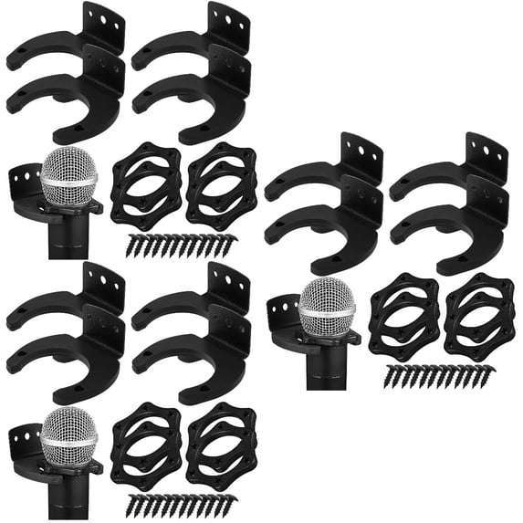 HOMEMAXS 12 Sets Microphone Accessories Including Microphone Wall ...