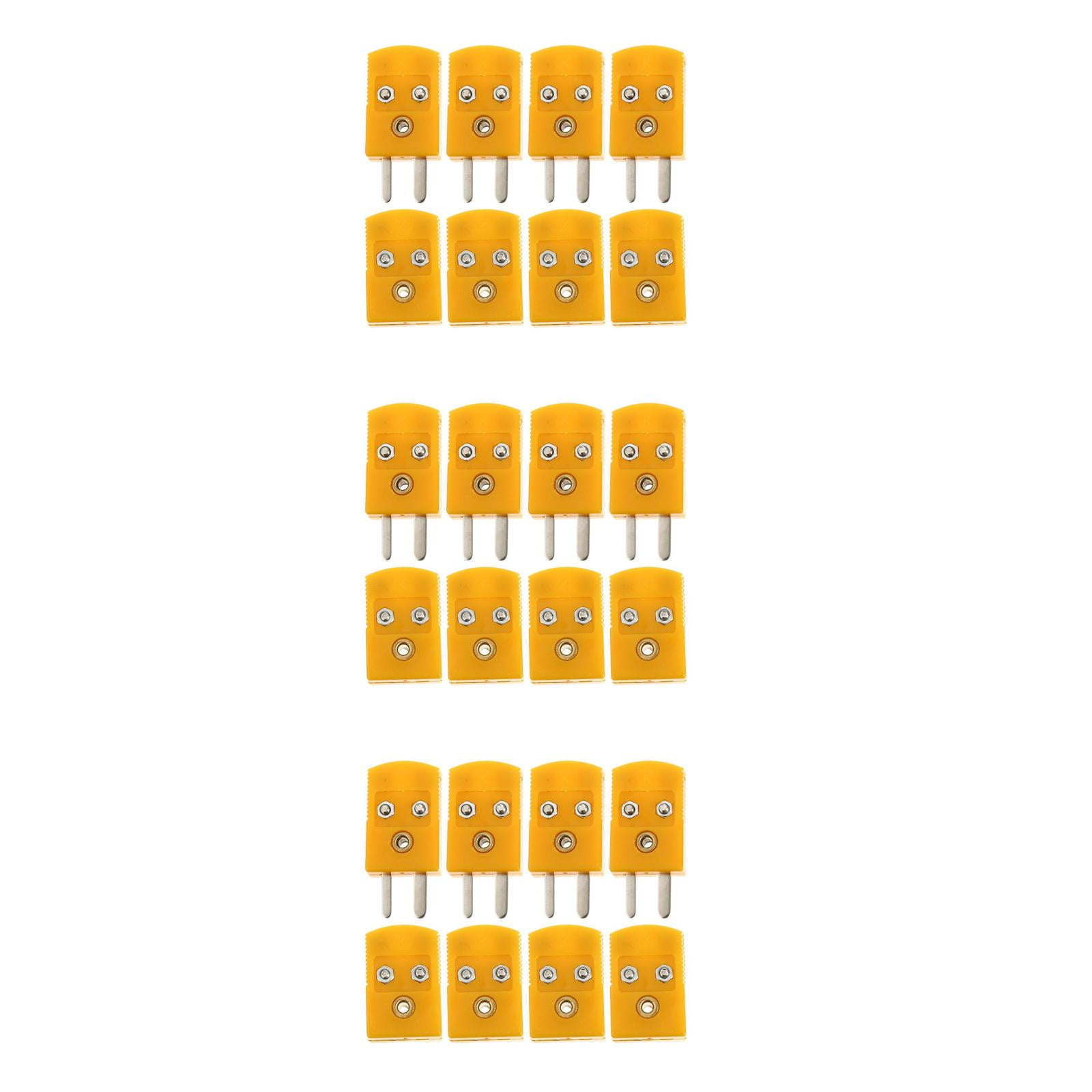 HOMEMAXS 12 Sets Mini K Type Thermocouple Wire Connectors Male Plug ...