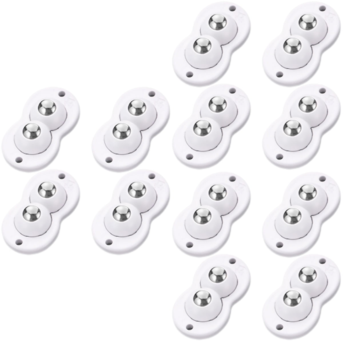 HOMEMAXS 12 pcs Adhesive Wheel Mini Casters Wheel 2-wheel Storage Box ...