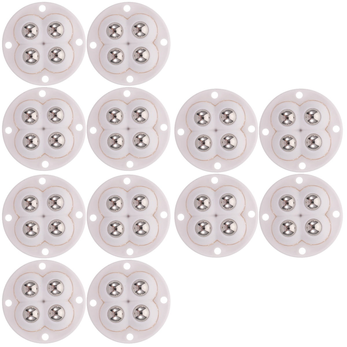 HOMEMAXS 12 pcs Adhesive Wheel Trash Can Wheel Storage Bin Wheel Caster ...