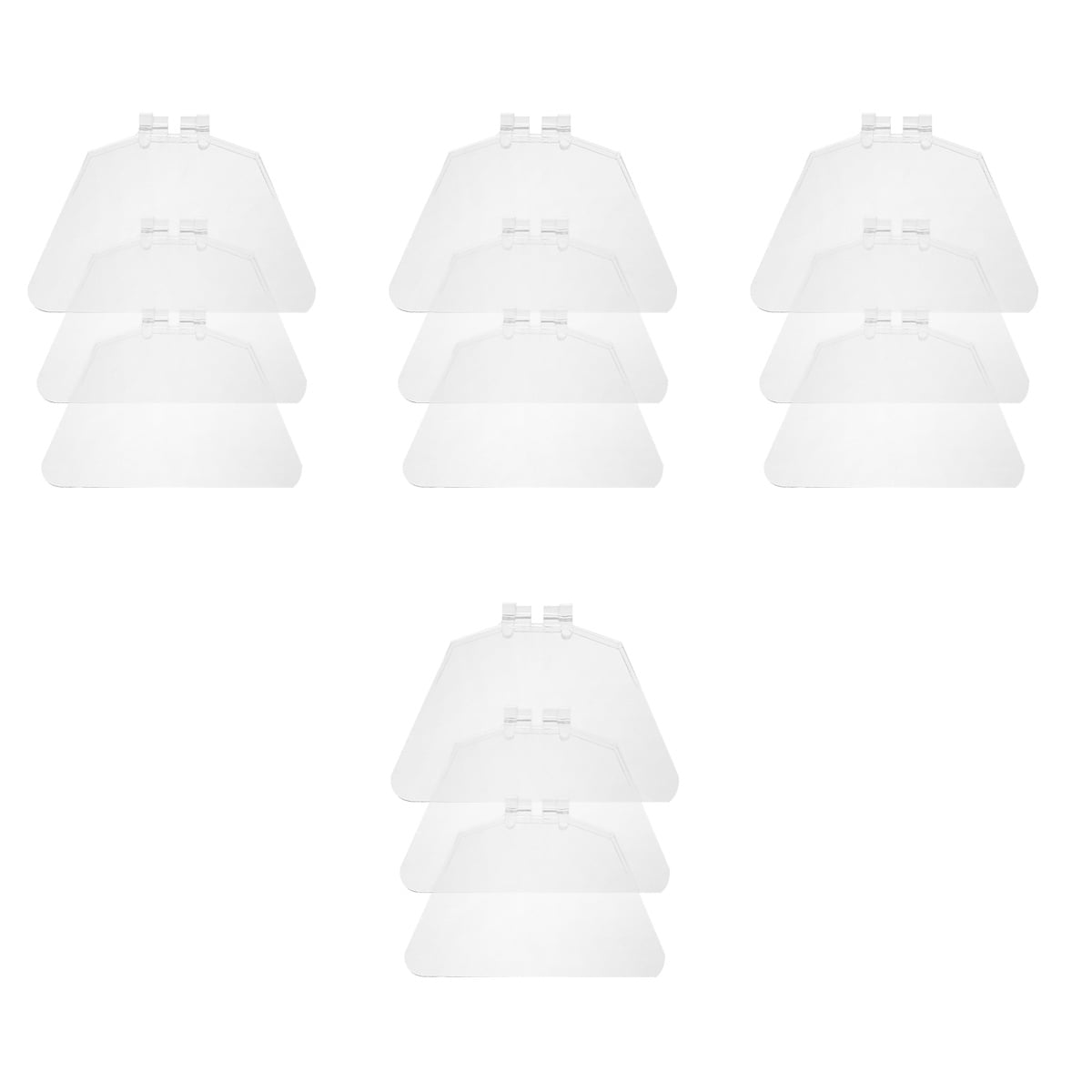 HOMEMAXS 12 pcs Bench Eye Shield Plastic Eye Guards Clear Eye Shield ...