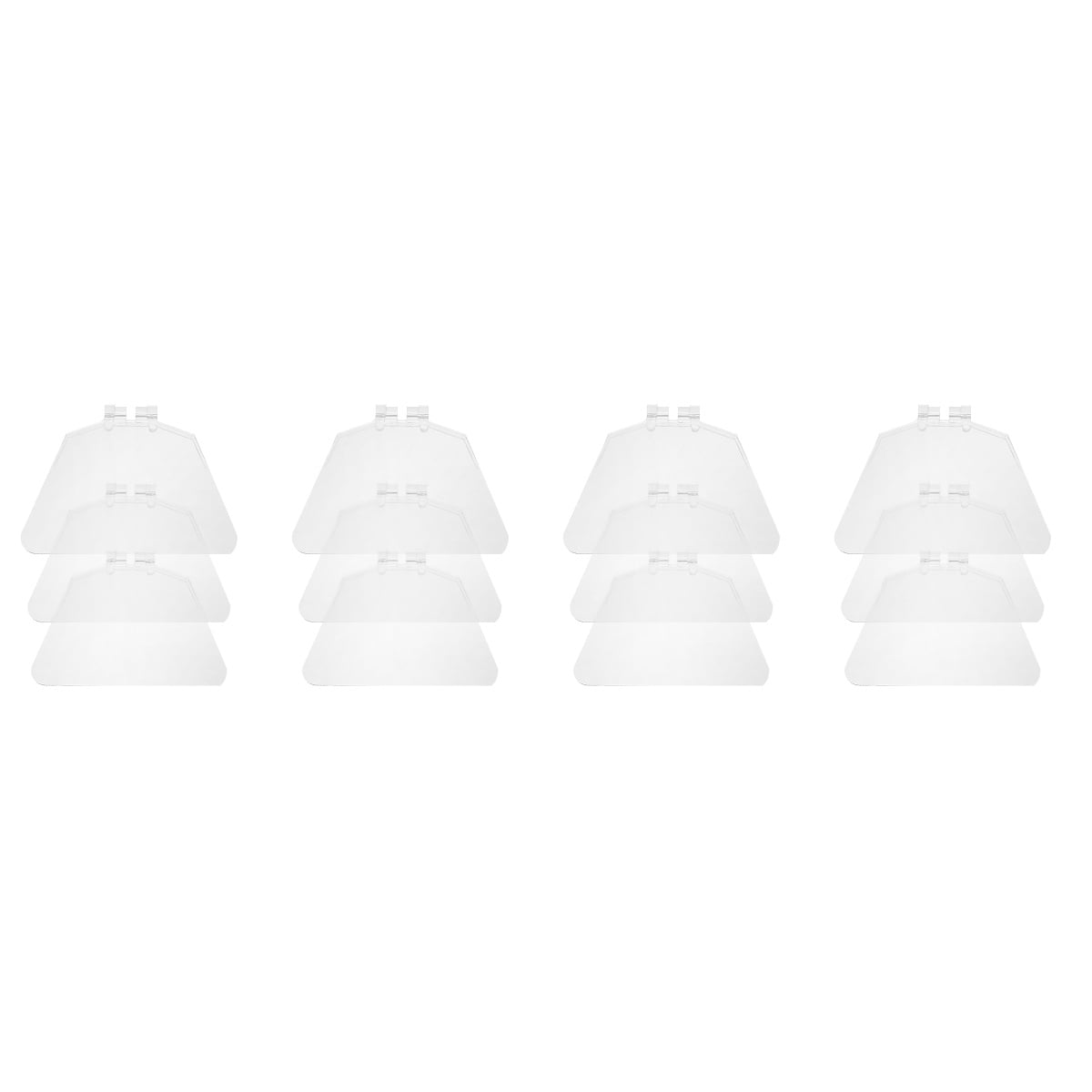 HOMEMAXS 12 pcs Bench Eye Shield Plastic Eye Guards Clear Eye Shield ...