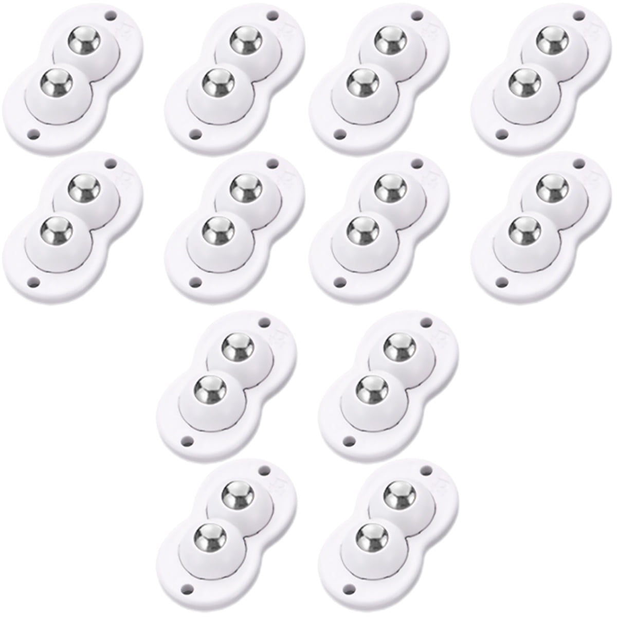 HOMEMAXS 12 pcs Caster Wheel Double Wheels Sticky Casters Wheel Stick ...