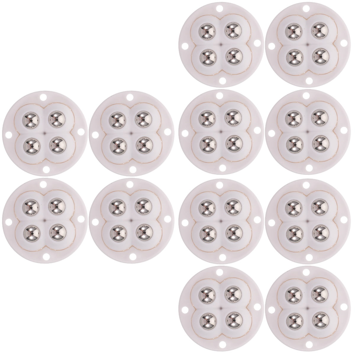 HOMEMAXS 12 pcs Caster Wheel Sticky Caster Wheel Self Adhesive Storage ...