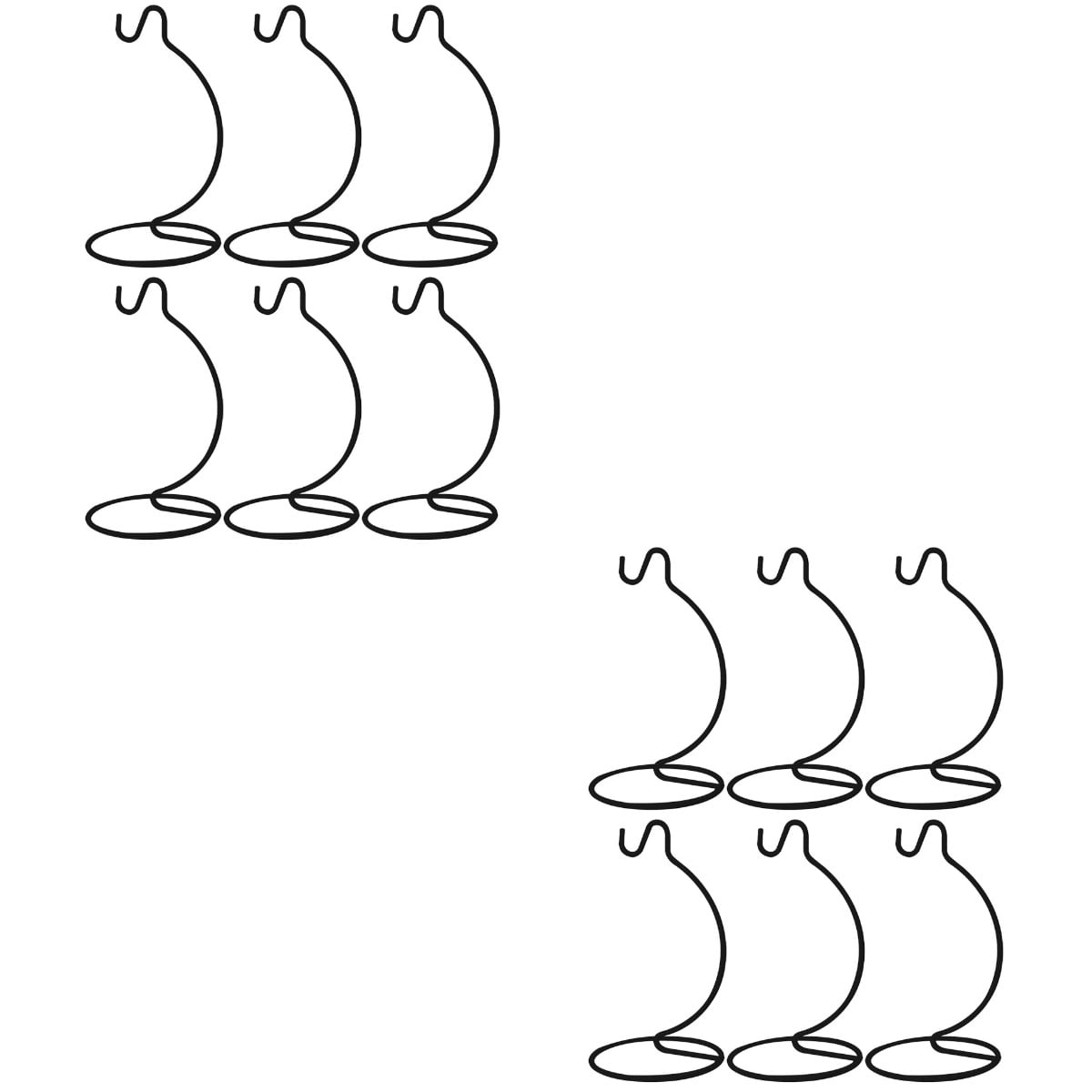 HOMEMAXS 12 pcs Desktop Glass Globe Hanging Rack Sturdy Air Planter ...