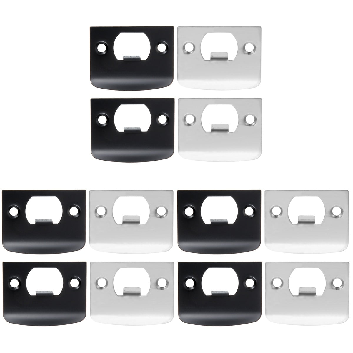 12 pcs Door Strike Plates Metal Door Reinforcement Plates Safety Door ...